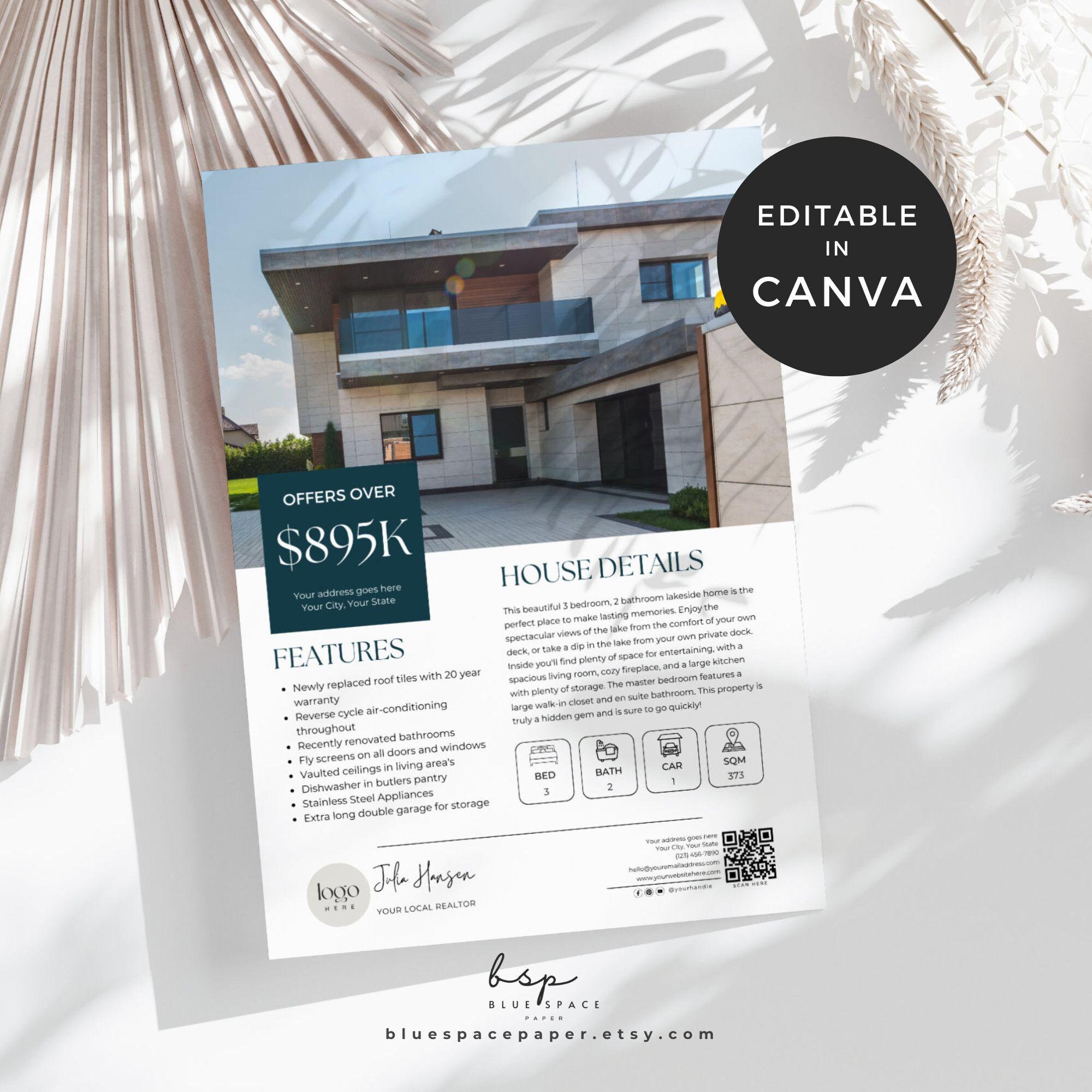 Real Estate Open House Flyer Invitation, Commercial Real Estate Flyer ...