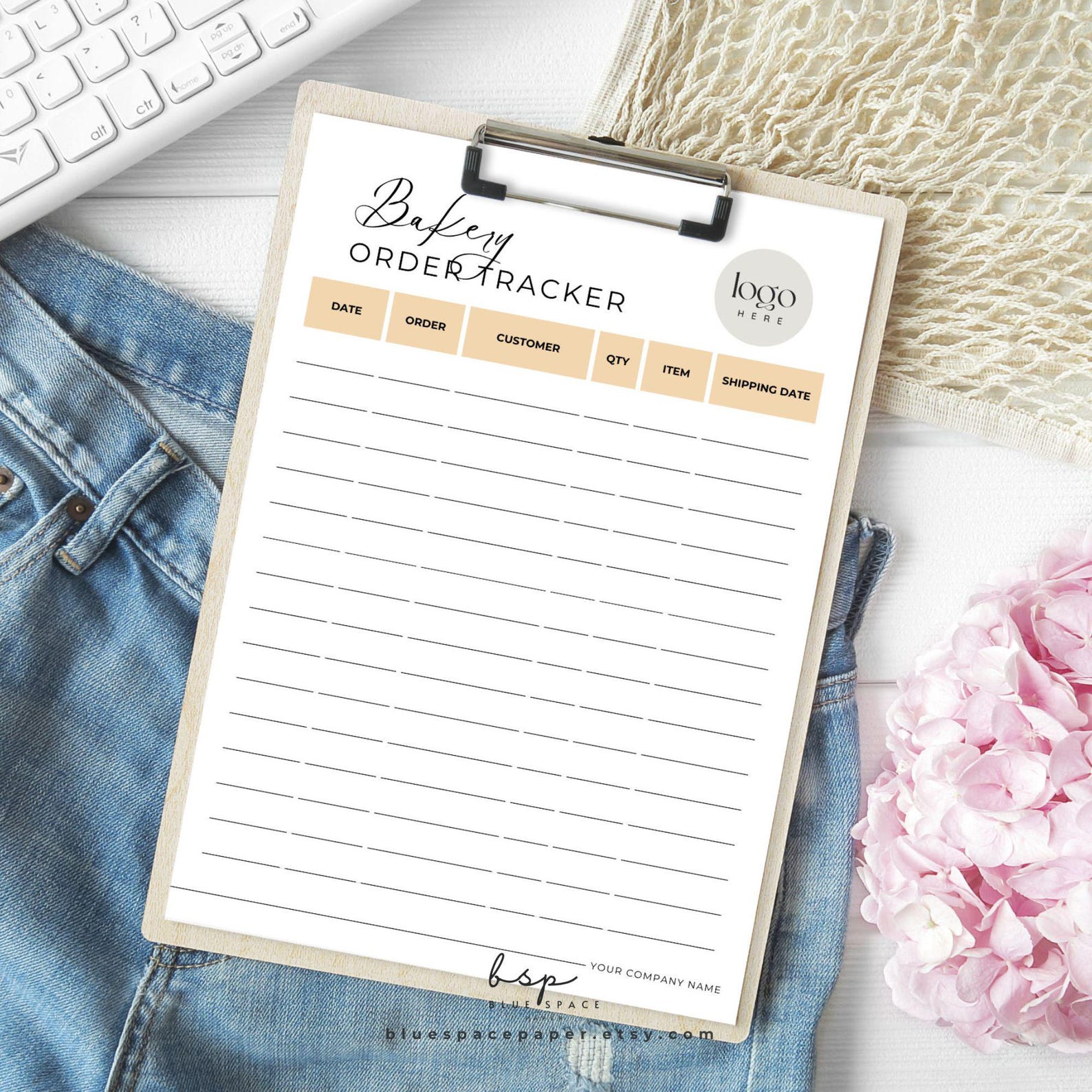 Bakery Order Tracker, Home Bakery Order List, Small Business Order ...