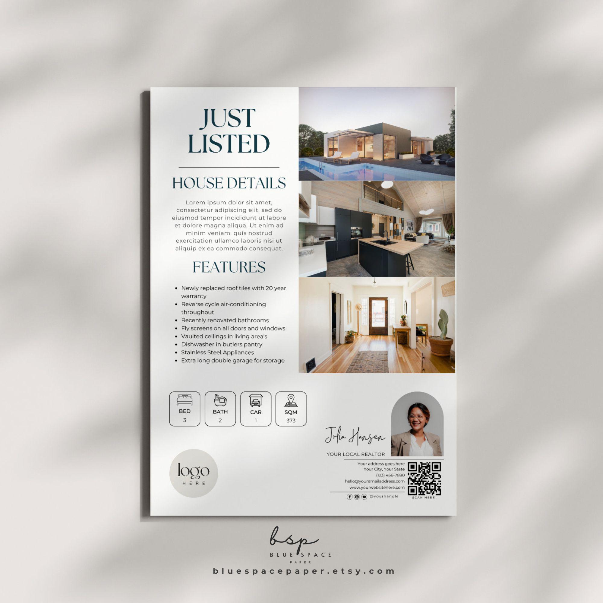 Property Management Flyers, Just Listed Flyer Real Estate Property ...