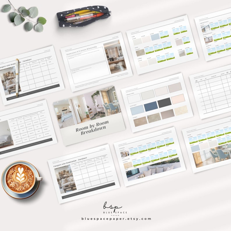 Interior Designer Finishes Template, Interior Design Presentation ...