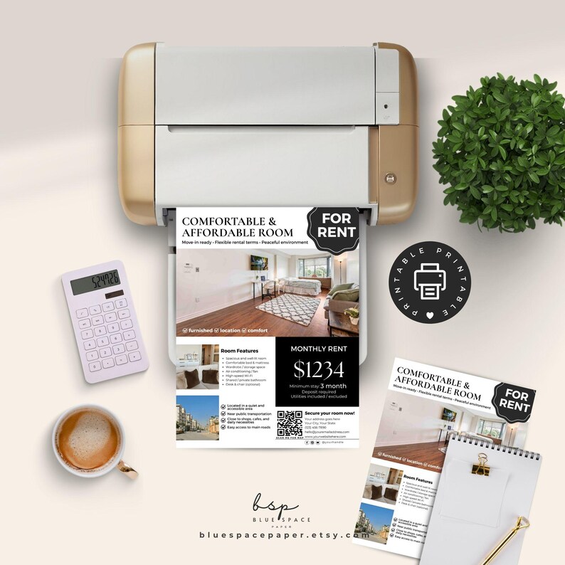 Room Rental Flyer, Shared Housing Marketing Flyer, Group Home Business ...