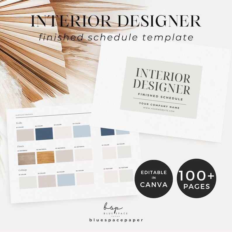 Interior Designer Finishes Template, Interior Design Presentation ...