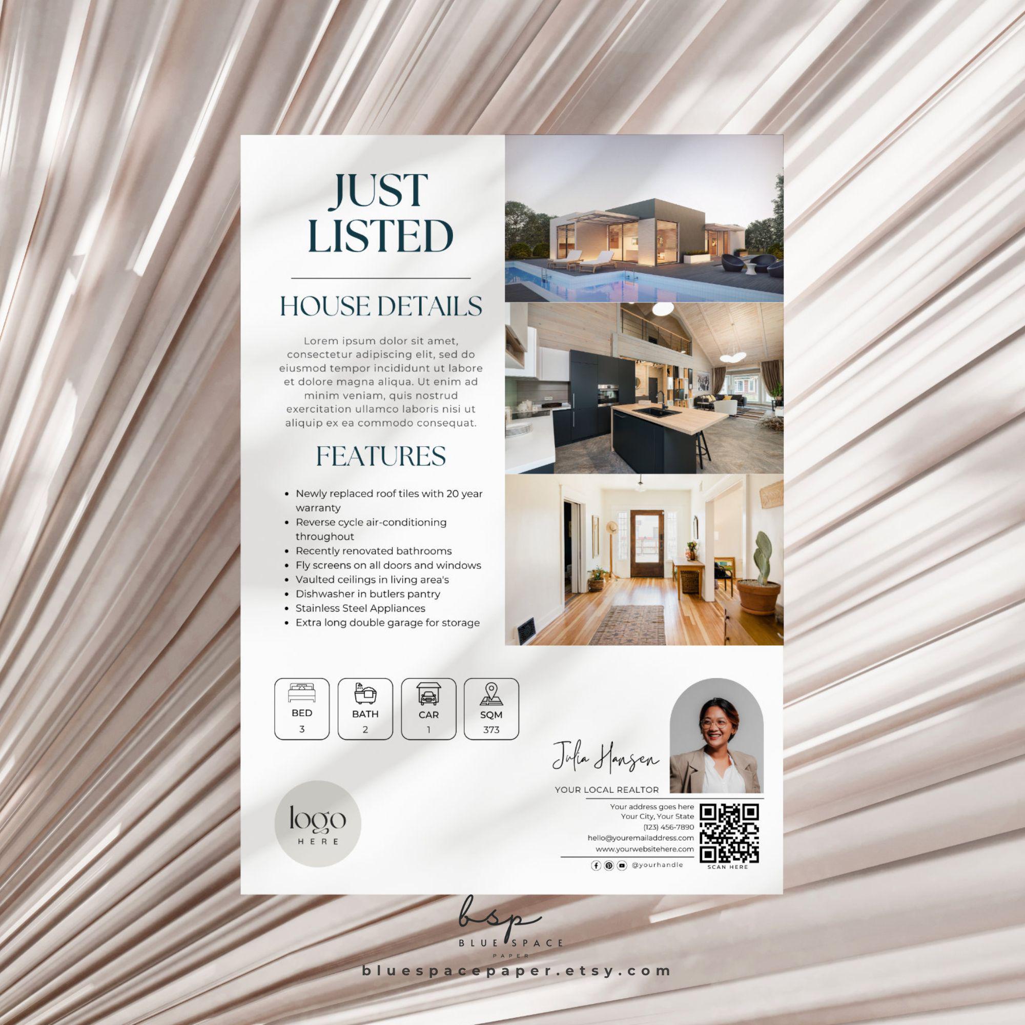 Property Management Flyers, Just Listed Flyer Real Estate Property ...