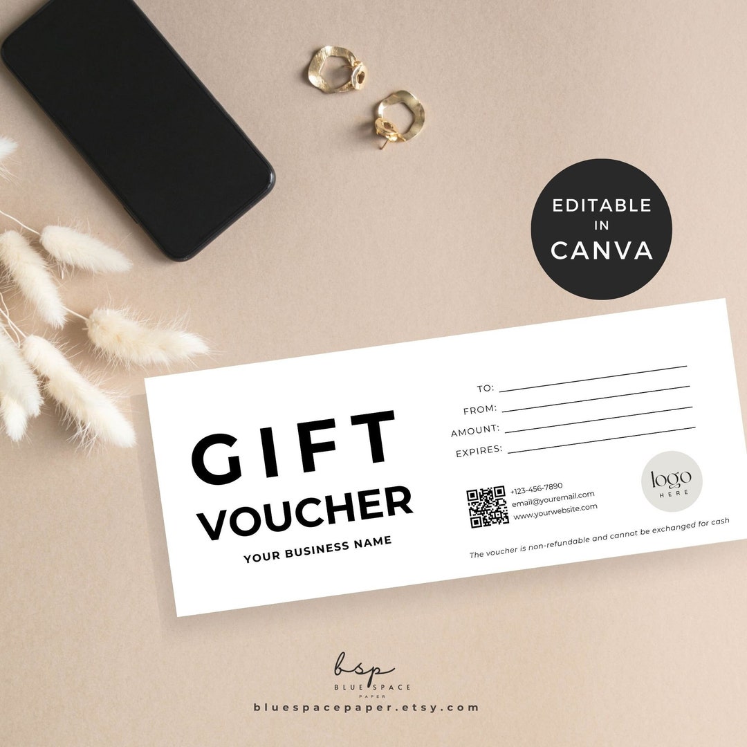 Fillable Gift Certificate, Editable Gift Certificate Template, Gift ...