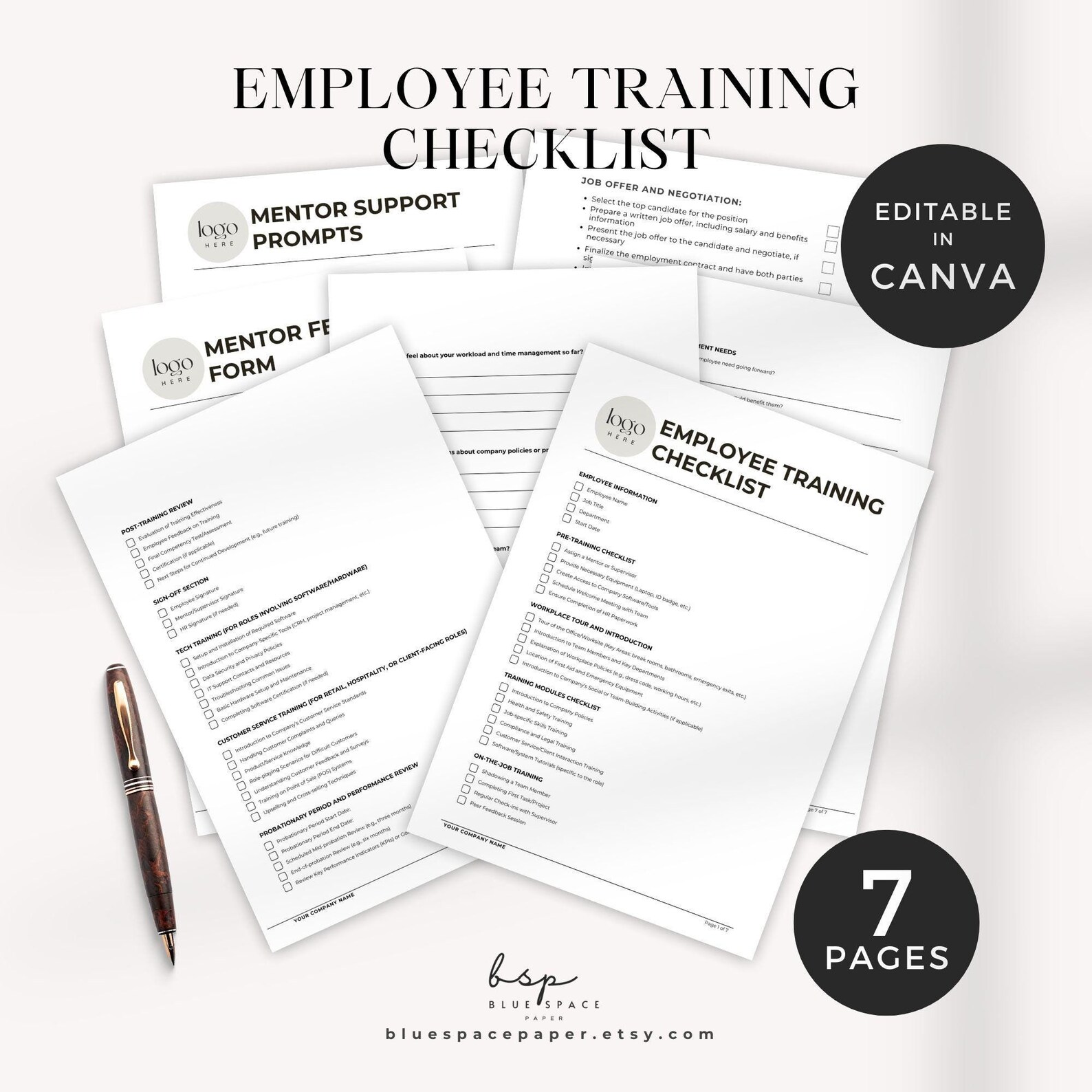 Employee Training Checklist, New Hire Onboarding Checklist, Employee HR ...