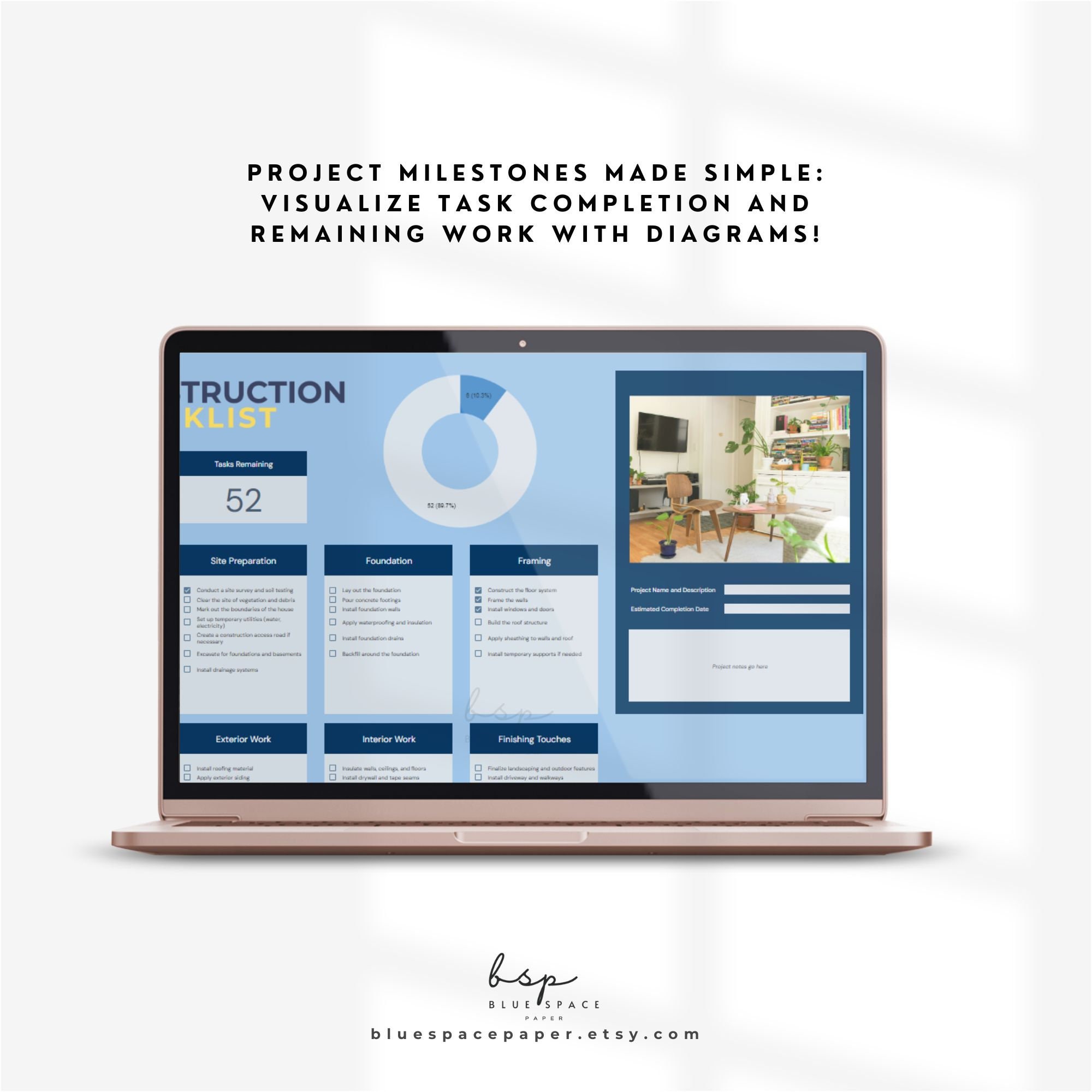 New Home Build Checklist, New Home Construction Checklist, Project ...