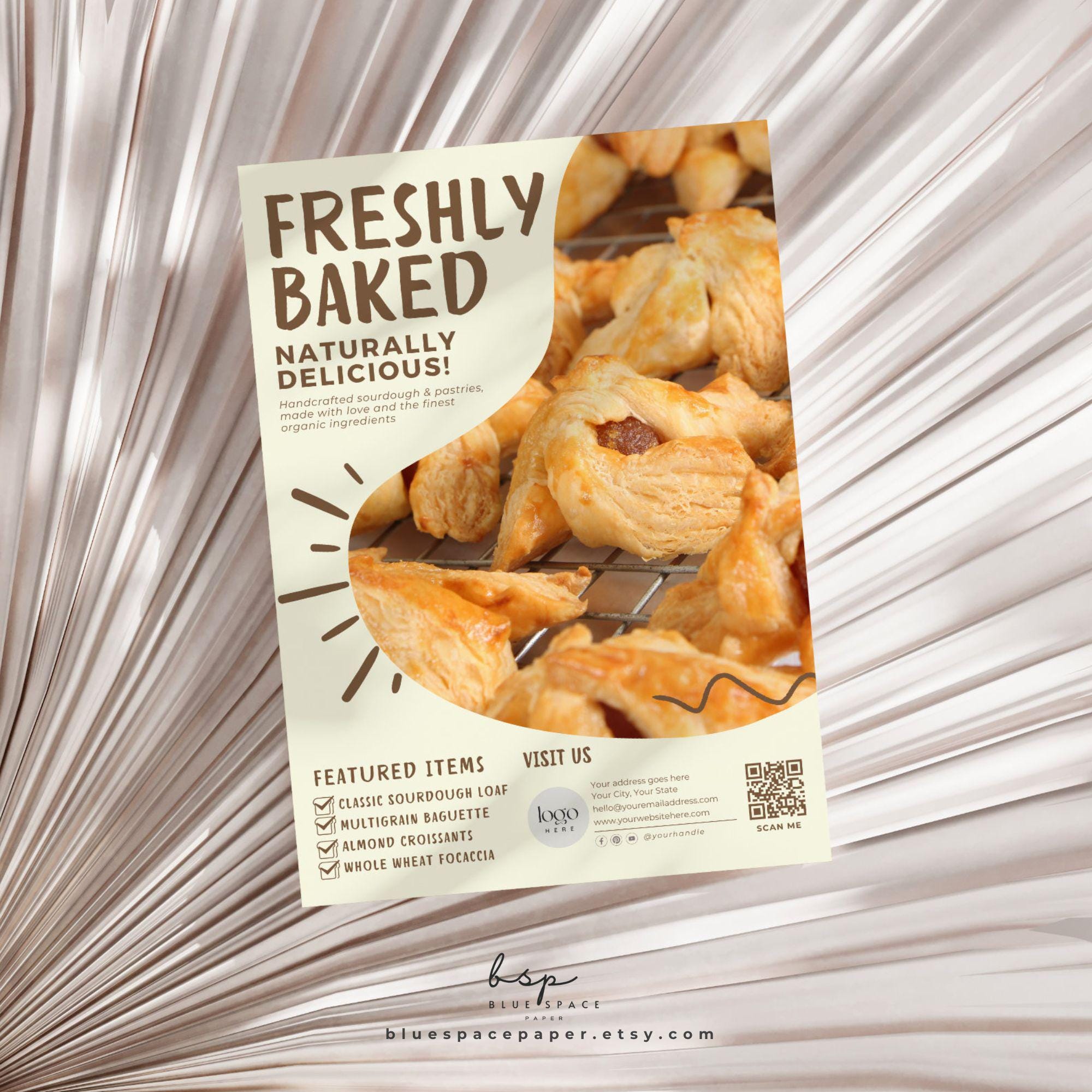 Home Bakery Flyer, Bake Shop Brochure Template Canva, Small Business ...