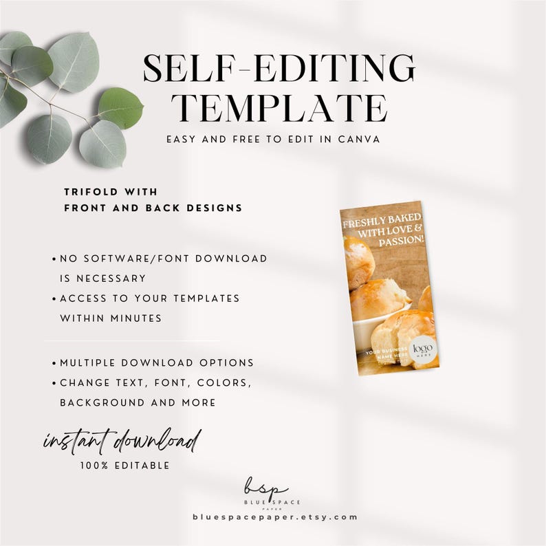 Home Bakery Flyer, Bread Shop Marketing Fyer Template, Bakery Brochure ...