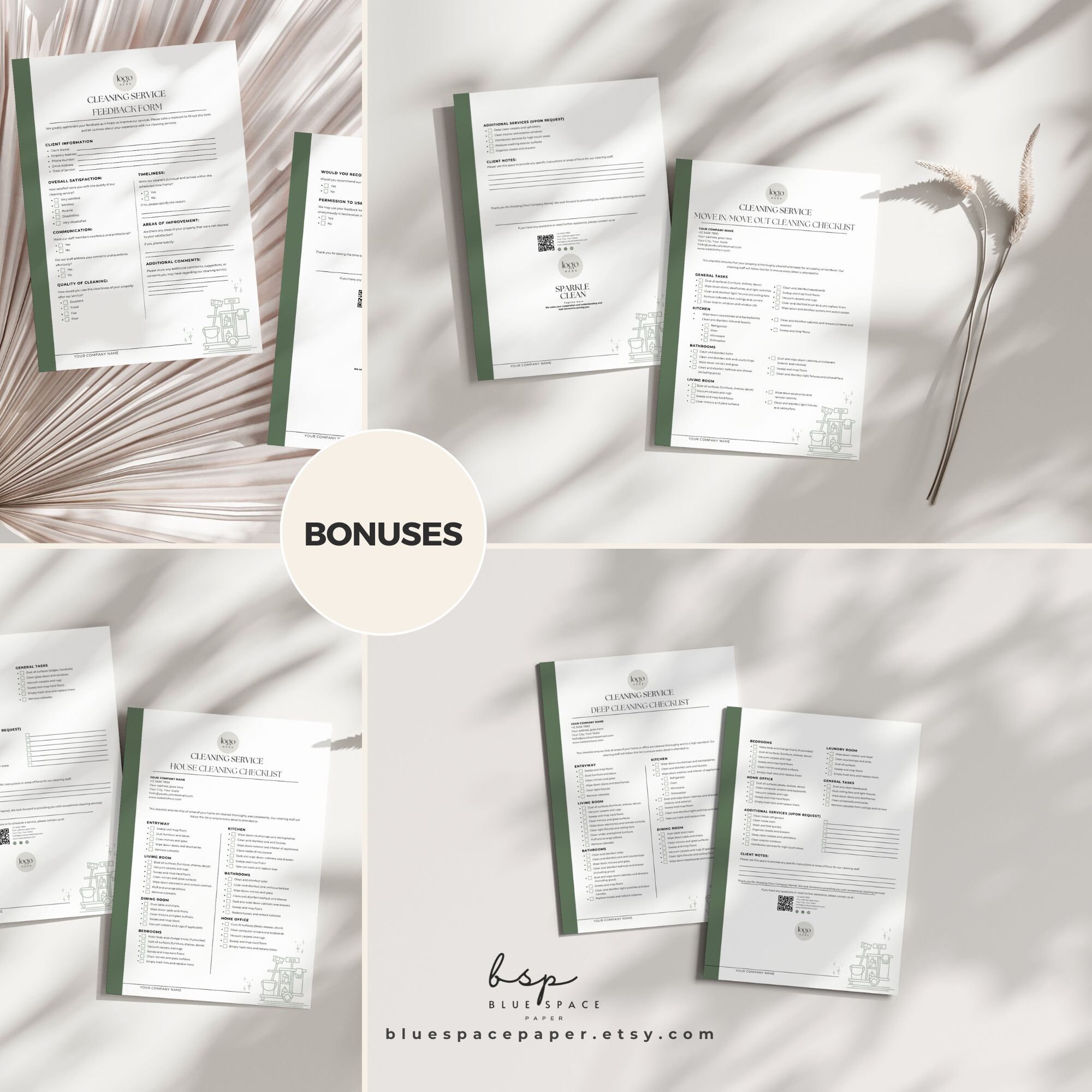 Commercial Cleaning Bundle, Office Cleaning Checklist, Cleaning Social ...