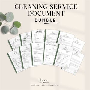 Cleaning Service Agreement Bundle, Cleaning Business Forms Bundle ...