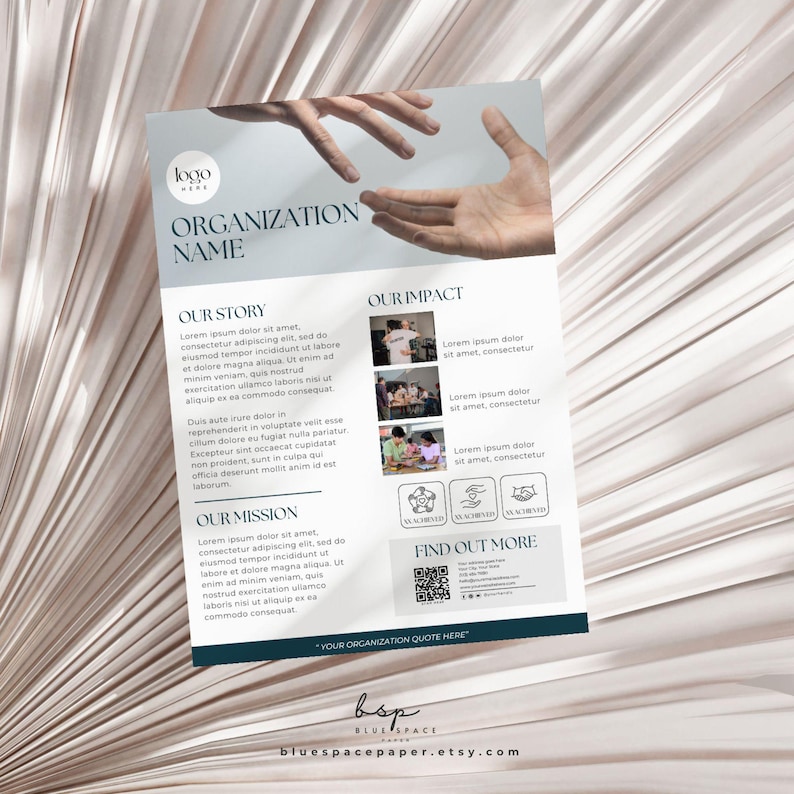 Non Profit Flyer, Donation Flyer for Business, Organization Flyer Canva ...