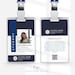 ID Card Template Canva, Editable Id Badge, College Student Id Card ...