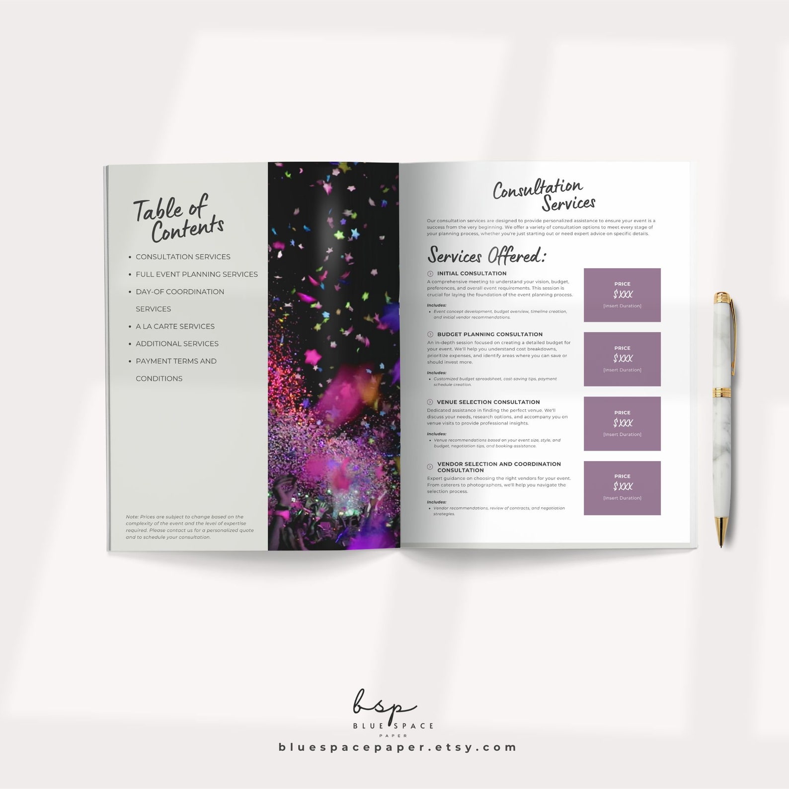Event Planner Pricing Guide, Wedding Planner Price List, Wedding Price ...