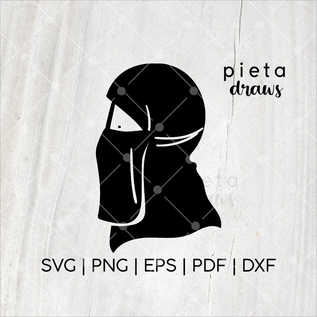 Niqab and Hijab Svg for Cricut Muslim Women Clipart Png Files - Etsy ...