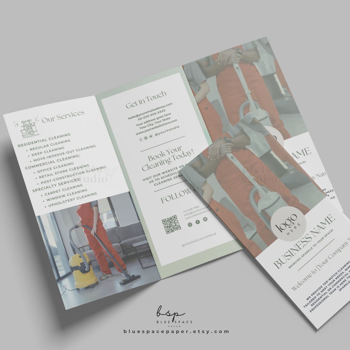 Commercial Cleaning Flyer, House Cleaning Flyer Template, DIY Flyer ...