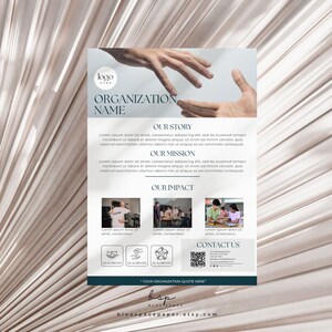 Non Profit Flyer, Donation Flyer for Business, DIY Flyer Template Canva ...