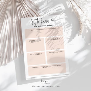 Get to Know Your Team, Getting to Know You Questionnaire, Coworker ...