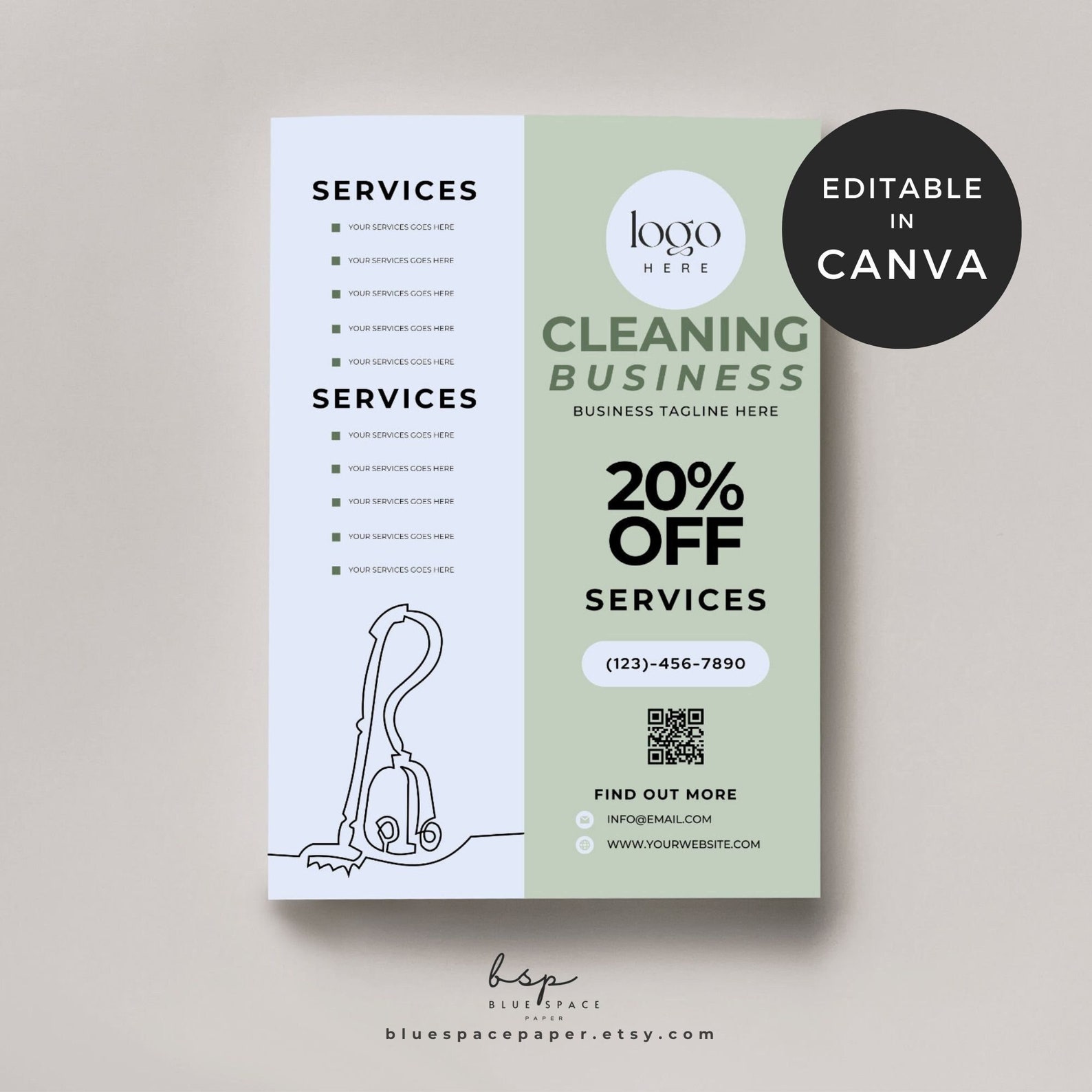 Commercial Cleaning Business Flyer, House Cleaning Flyer Template ...