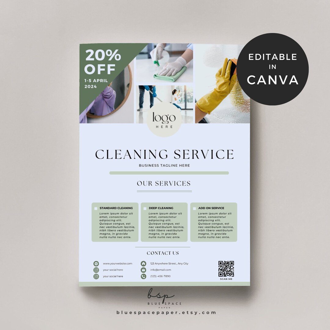 Spring Cleaning Flyers Templates, House Cleaning Flyer Template ...