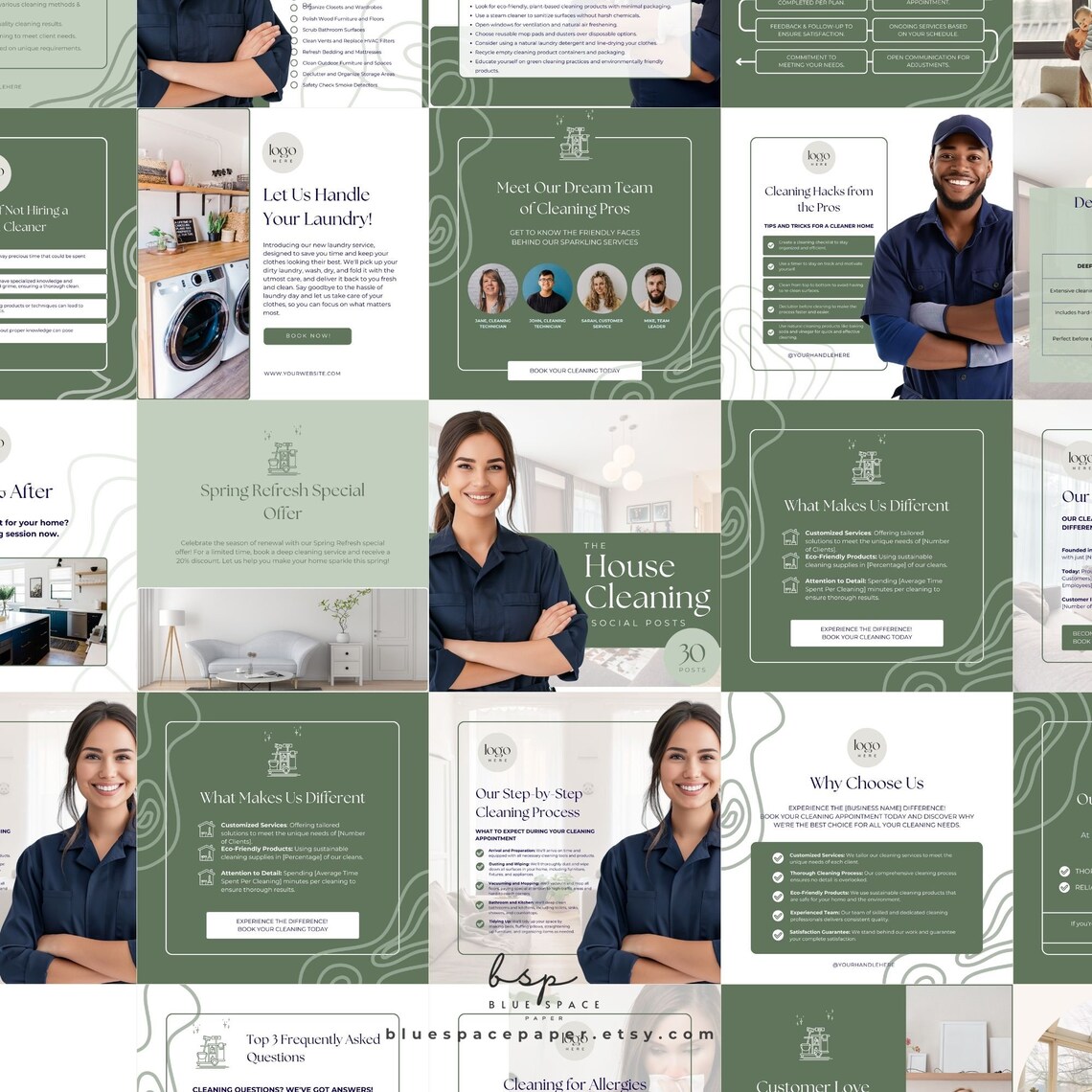 House Cleaning Instagram Post, Cleaning Company Social Media Posts ...