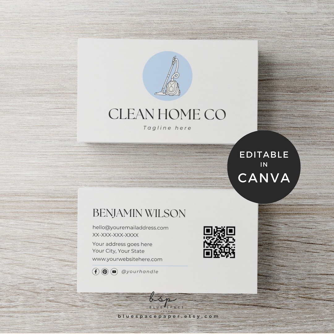 Cleaning Services Business Cards Template, House Cleaning Business ...