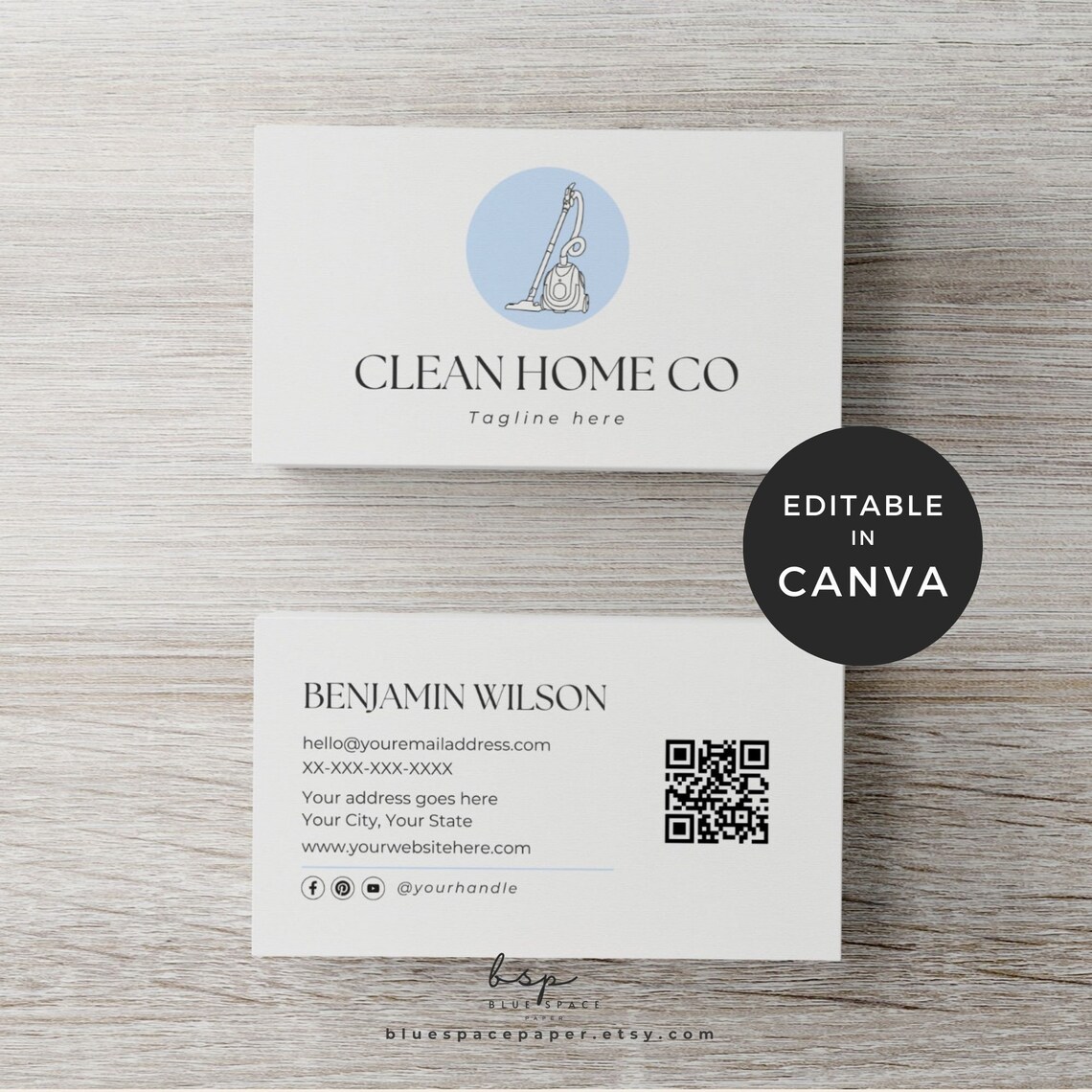 Cleaning Services Business Cards Template, House Cleaning Business ...