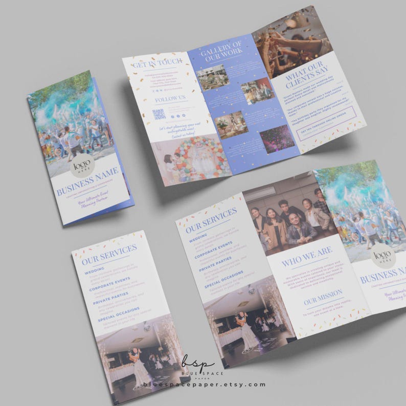 Event Planner Brochure, DIY Flyer Template, Trifold Pamphlet Template ...