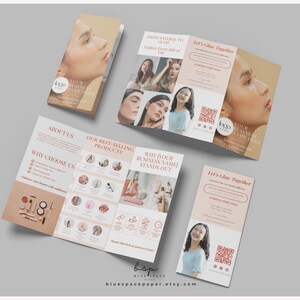 Cosmetic Template Brochure, Beauty Studio Leaflet, Cosmetic Flyer Canva ...