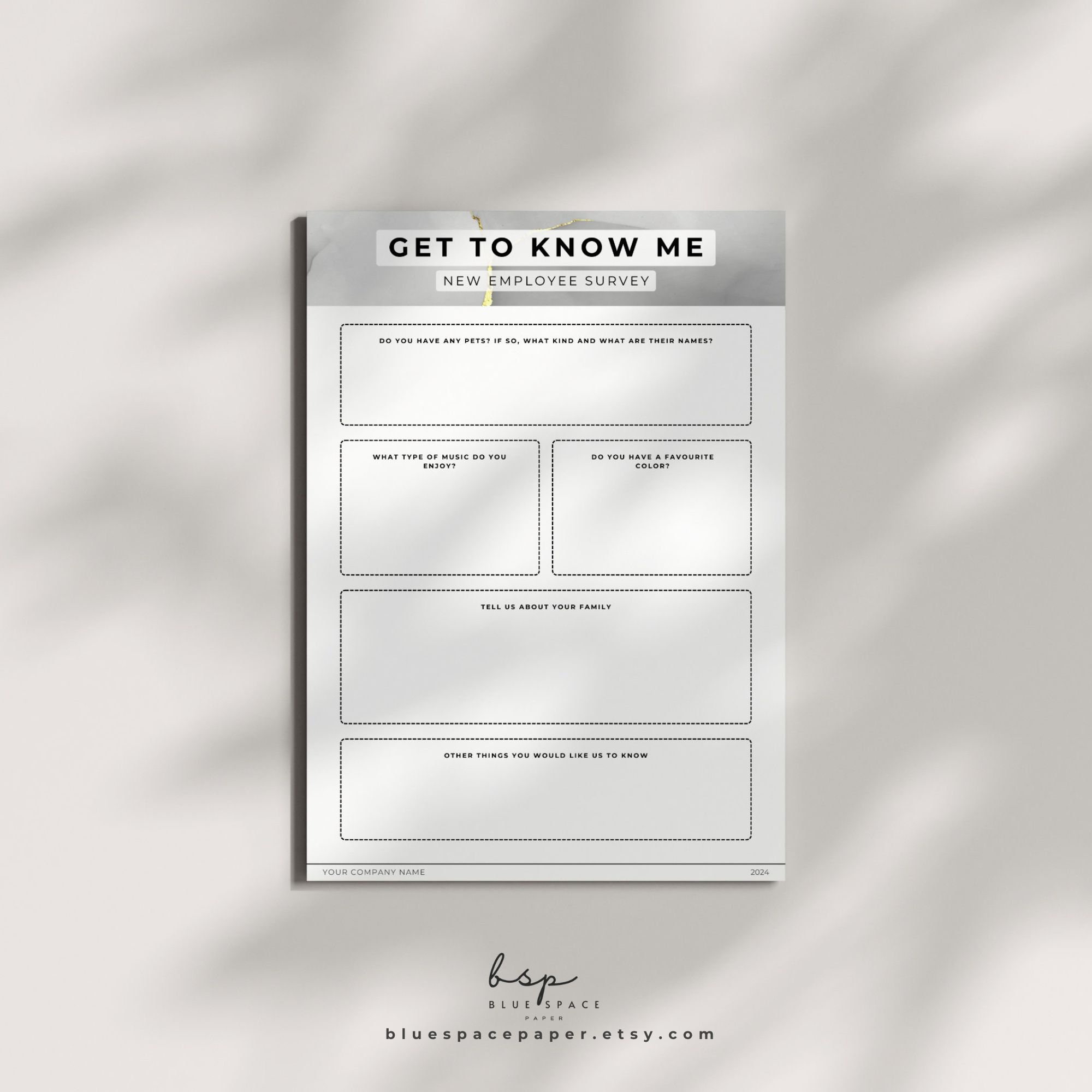 Getting to Know My Team Questionnaire, All About Me Coworker, Get to ...