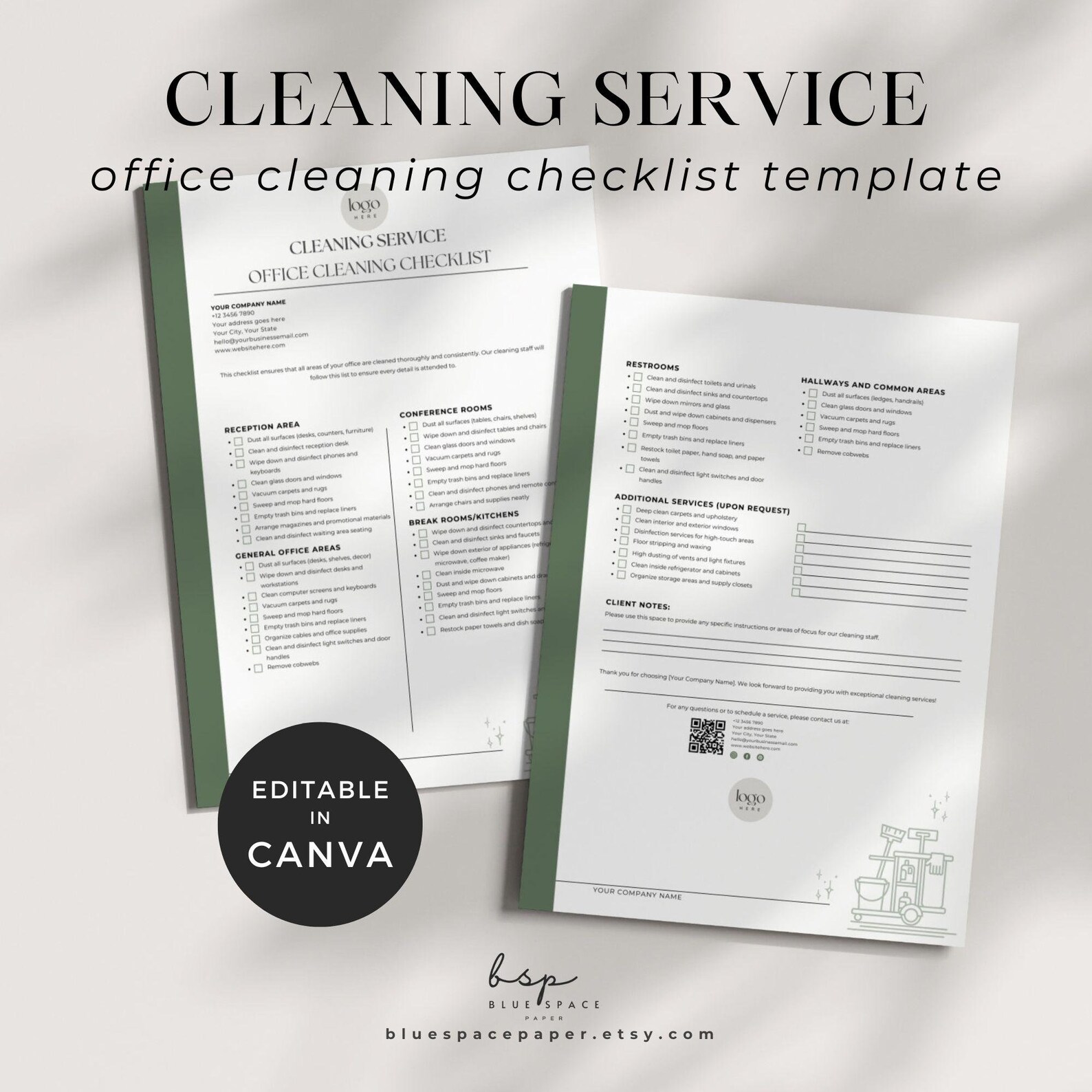 Office Cleaning Checklist, Professional Deep Cleaning Checklist ...