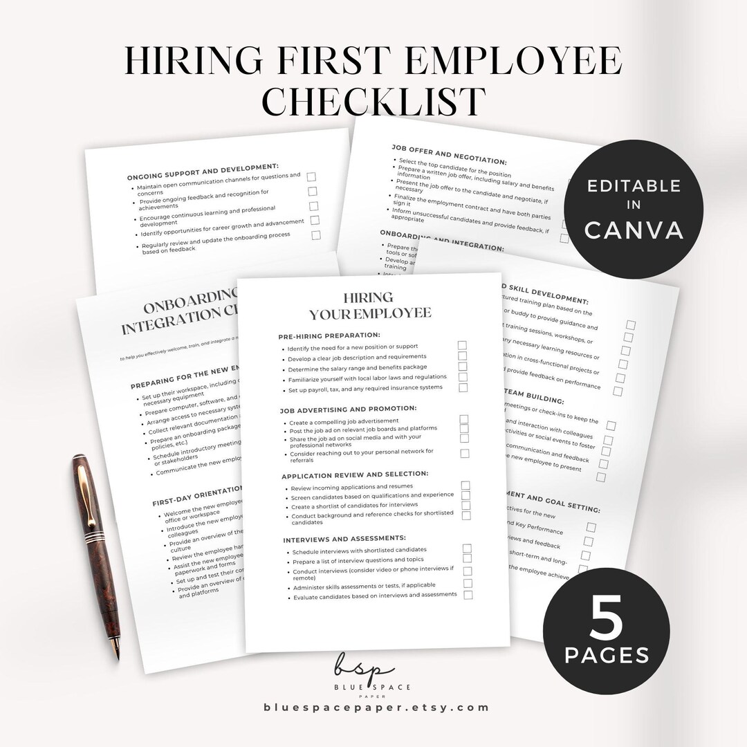 New Hire Training Plan, New Employee Onboarding Checklist, New Hire ...
