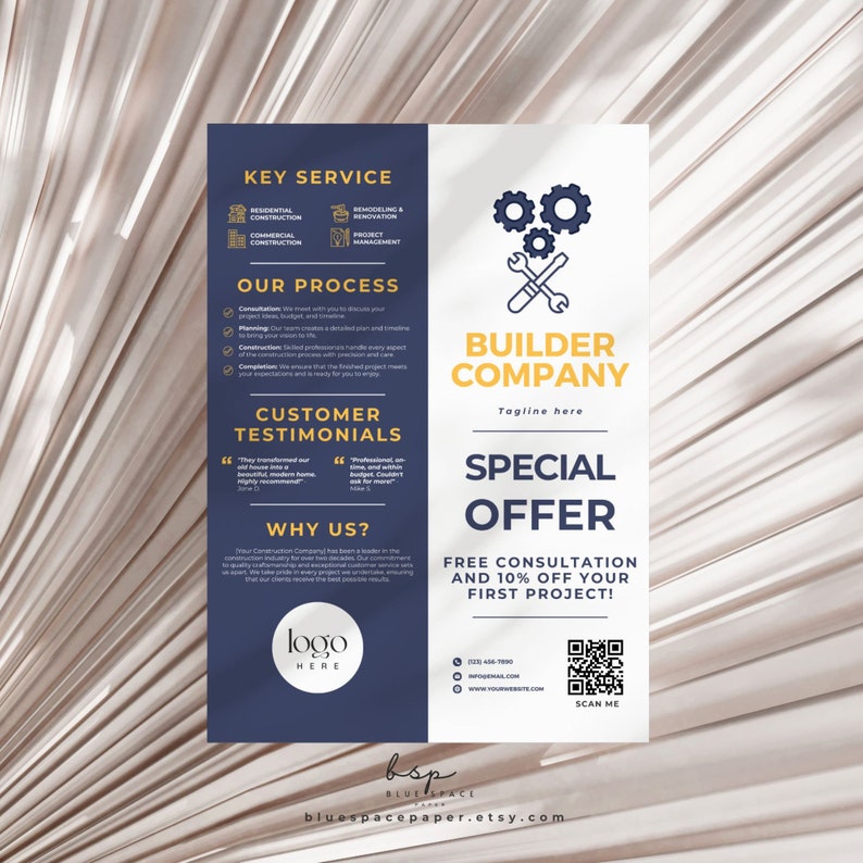 Marketing Flyer Construction, Contractor Flyer Template, Construction ...