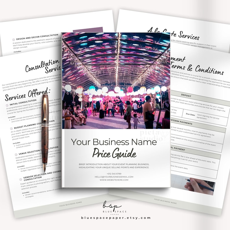 Event Planner Pricing Guide, Wedding Planner Price List, Wedding Price ...