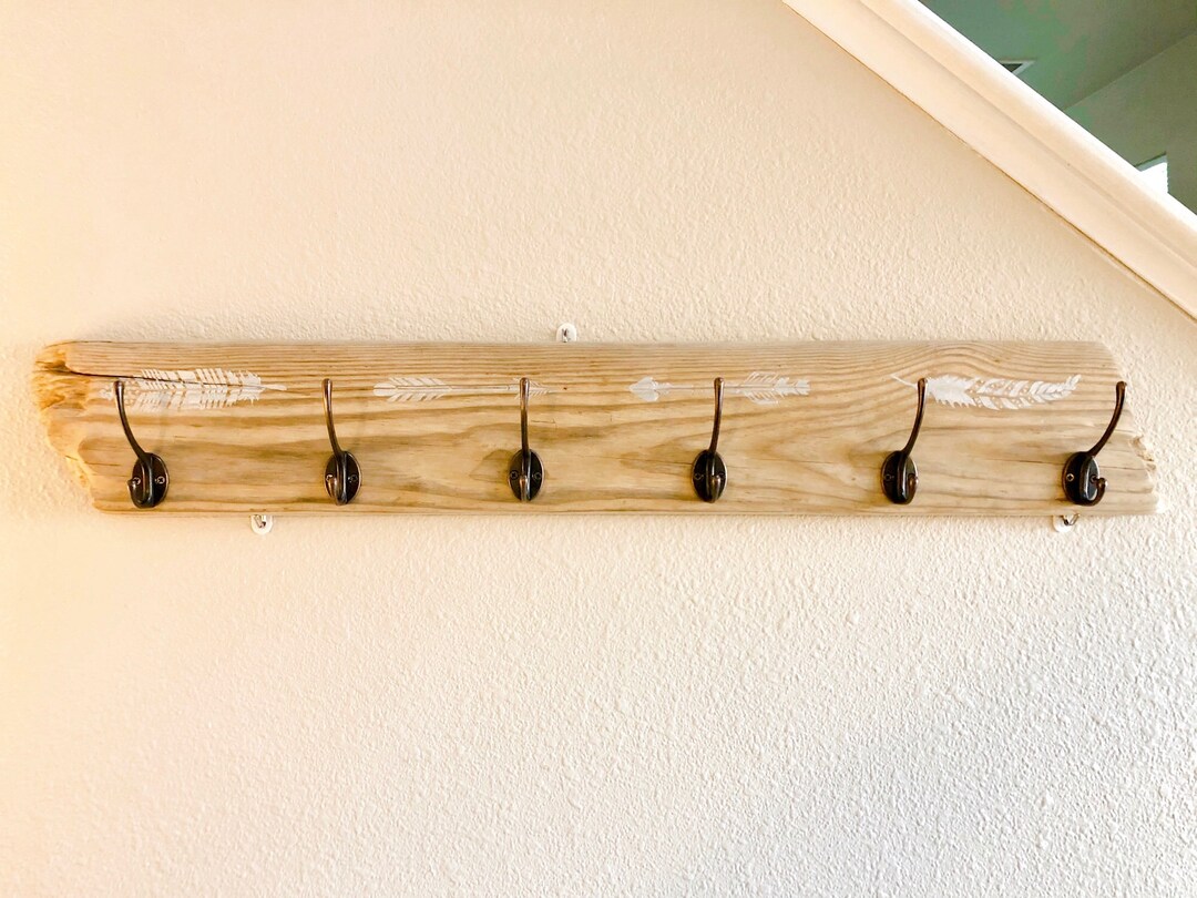 Rustic Reclaimed Driftwood Coat Rack Primitive Coat Rack - Etsy