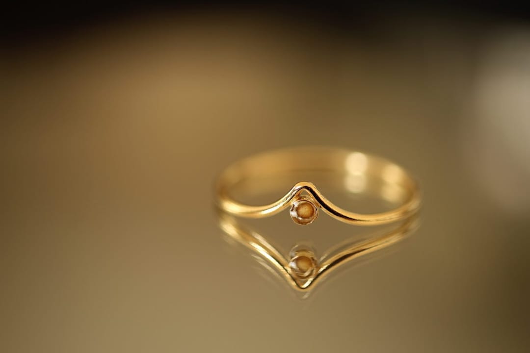 Mustard Seed Mountain Ring Gold Filled Waterproof Faith Mustard Seed ...