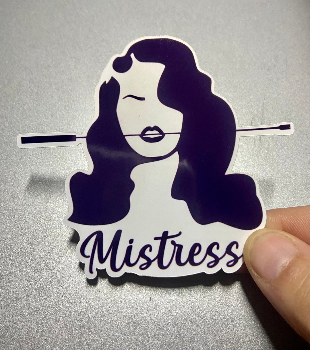 Mistress Sticker Bdsm Vinyl Sticker for Indoor Use, Laptops, Water ...