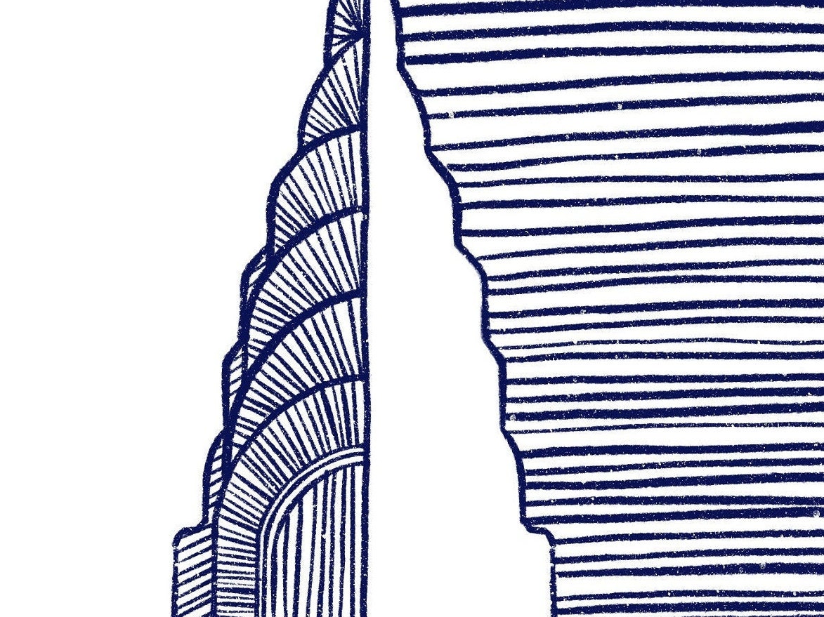 World Skyscrapers Line Art - Print Set of 3 | London Big Ben | Paris ...