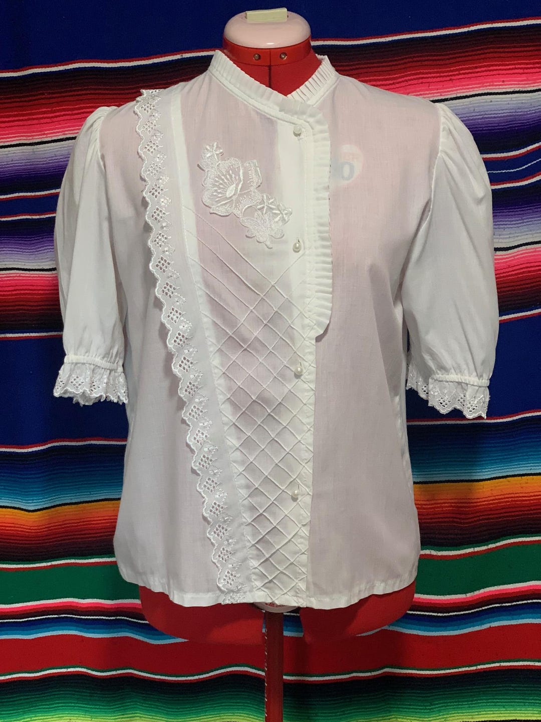 Vintage Shivam Prairie Style Blouse - Etsy