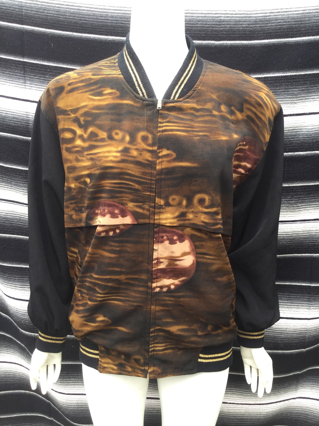 Bomber Jacket With Moons - Etsy