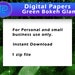 Green Glitter Bokeh Digital Paper // Glam // Digital Background ...