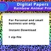 Rainbow Animal Print Digital Paper // Digital Paper // Digital ...