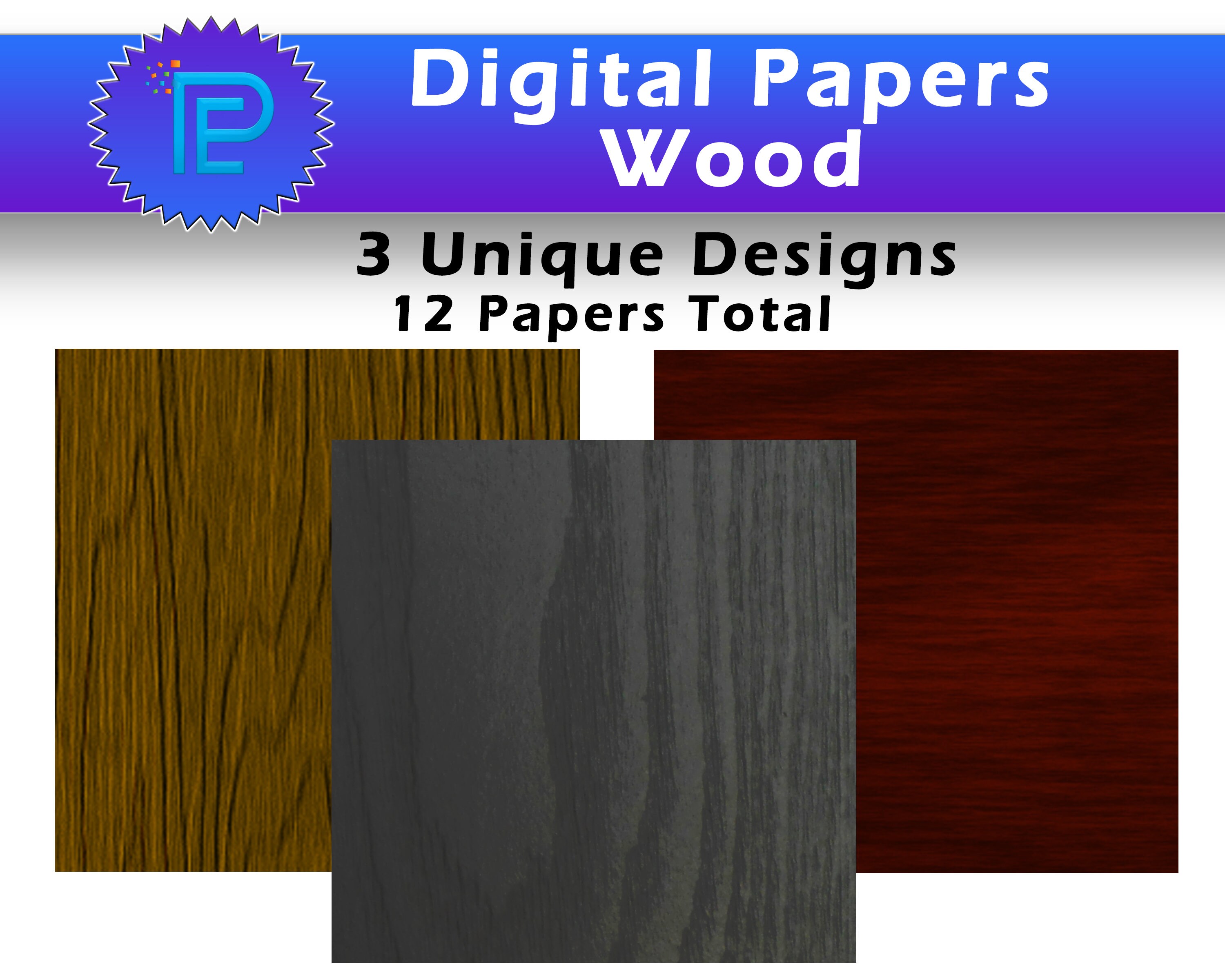 Wood Digital Paper // Wood Texture // Digital Paper // Digital ...