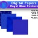 Royal Blue Texture Digital Paper Pack // Clipart // Instant Download ...