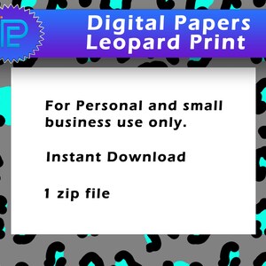 Leopard Print Digital Paper // Leopard Digital Paper // Leopard Print ...