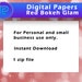 Red Glitter Bokeh Digital Paper // Glam // Digital Background ...