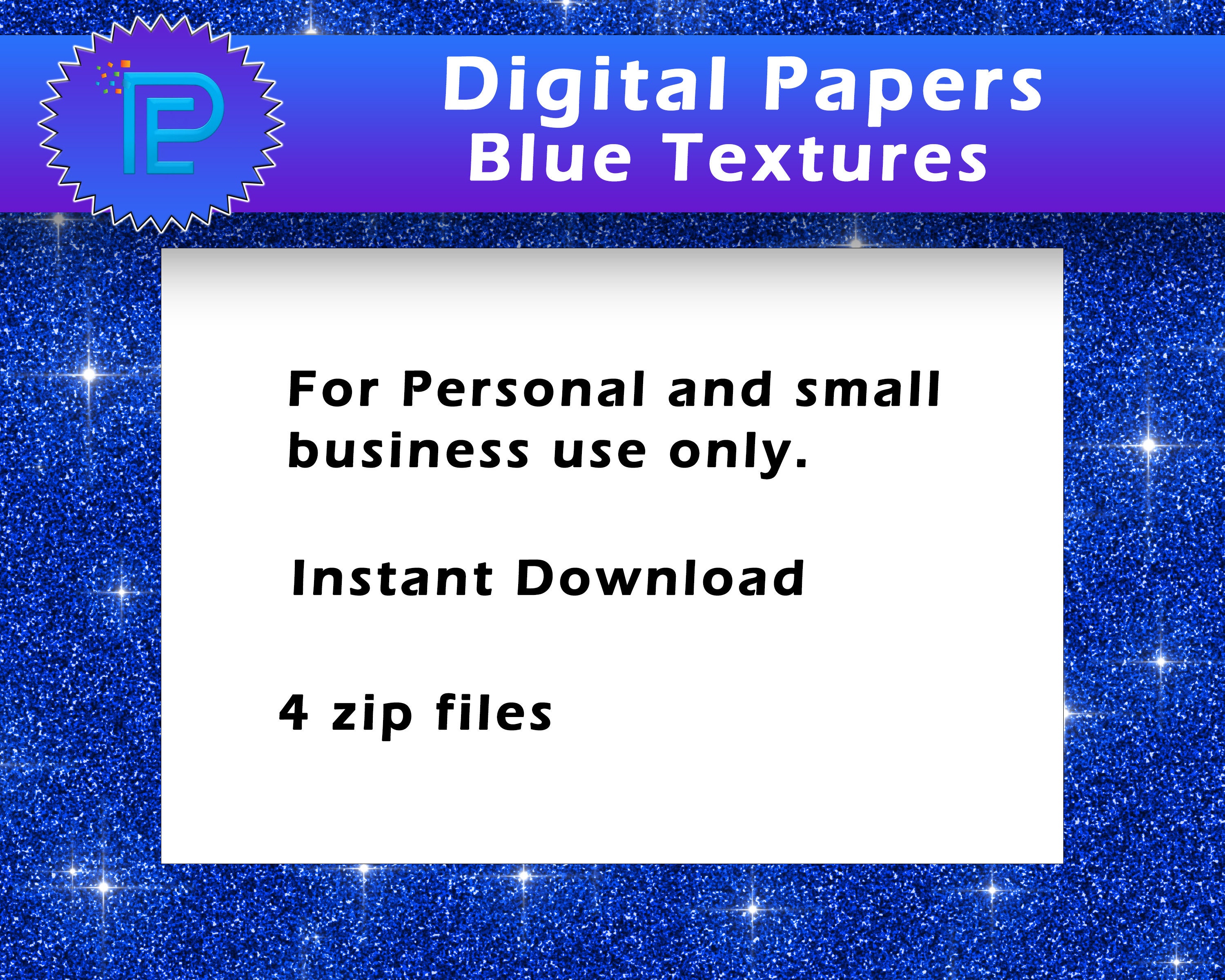 Blue Texture Digital Paper Pack // Clipart // Instant Download - Etsy