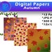 Fall Digital Paper // Autumn Digital Paper // Digital Paper Pack ...