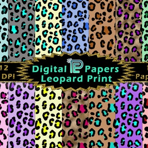 Leopard Print Digital Paper // Leopard Digital Paper // Leopard Print ...