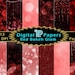 Red Glitter Bokeh Digital Paper // Glam // Digital Background | Etsy