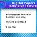 Baby Blue Texture Digital Paper Pack // Clipart // Instant Download ...